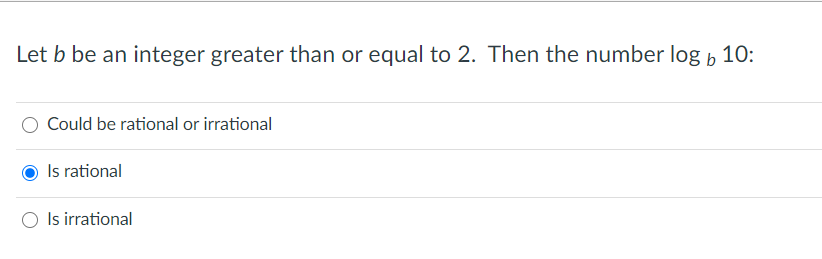 Solved Let b be an integer greater than or equal to 2. Then | Chegg.com