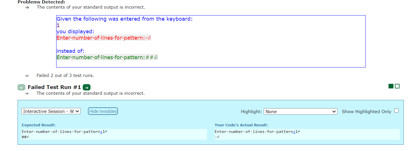 Solved Question Current Code numberOfLines = | Chegg.com