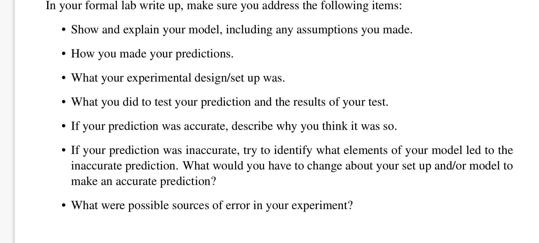 Solved Please help me find the possible sources of error and | Chegg.com