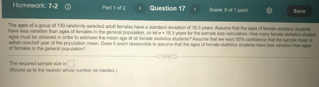 Solved Homework 7 2 O Part 1 Of 2 Question 17 Score 0 Of