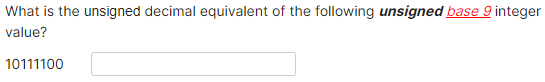 Solved What is the unsigned decimal equivalent of the | Chegg.com