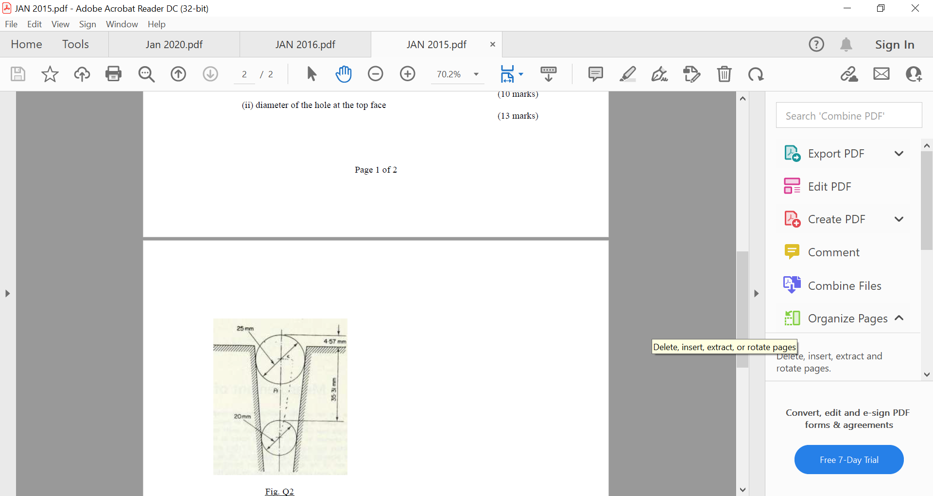 Solved - Х JAN 2015.pdf - Adobe Acrobat Reader DC (32-bit) | Chegg.com