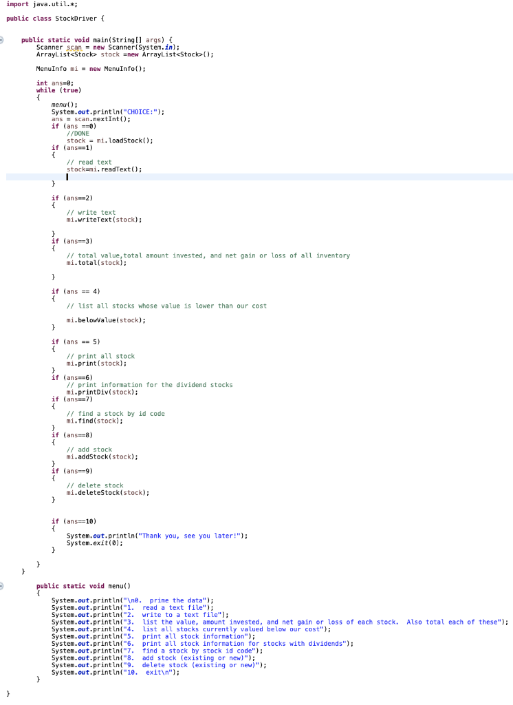 Solved We want a menu-driven program that keeps track of | Chegg.com