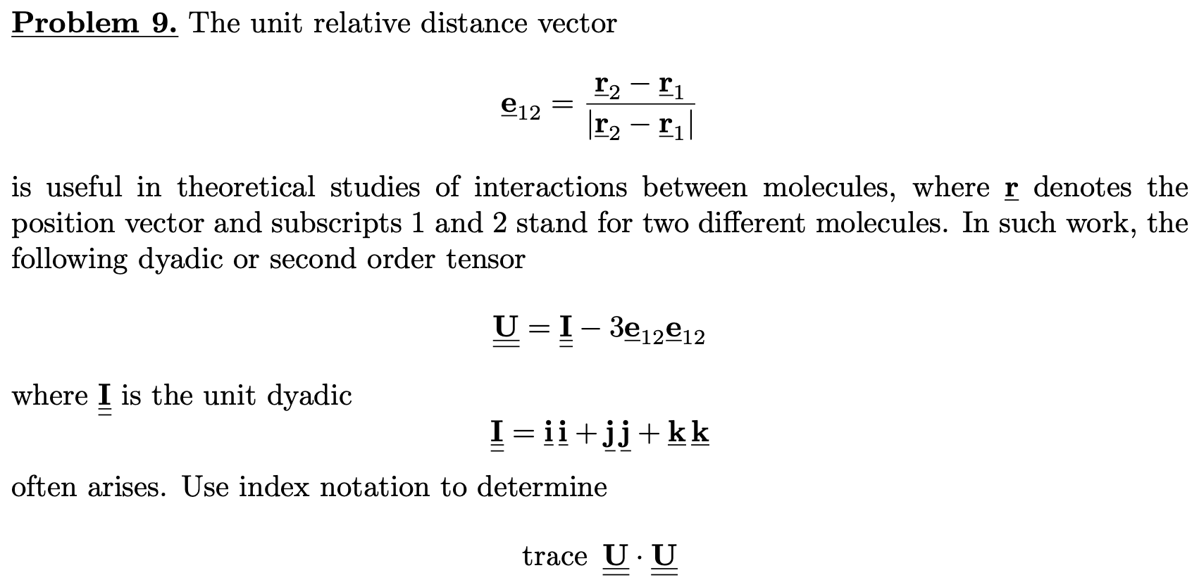 Solved Problem 9. The unit relative distance vector | Chegg.com