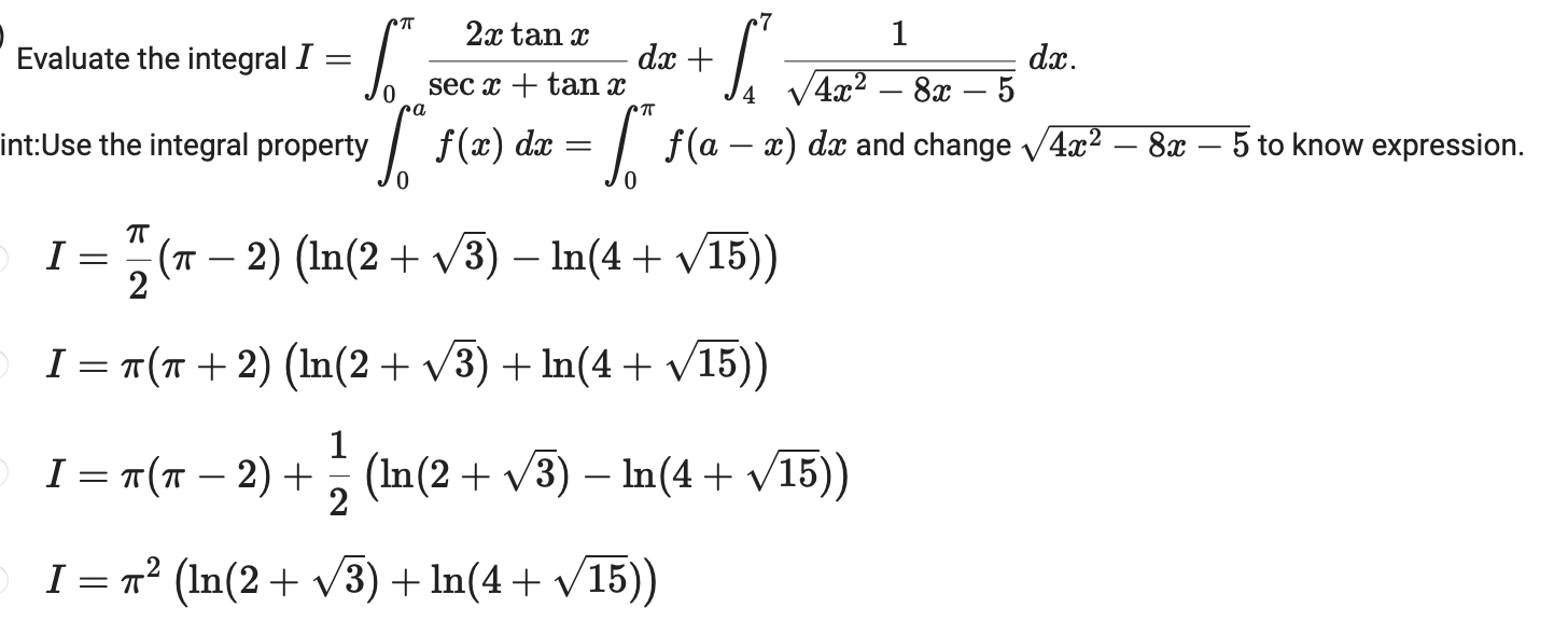 Solved Evaluate the integral | Chegg.com