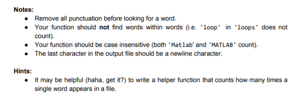 Solved Notes: • Remove all punctuation before looking for a | Chegg.com