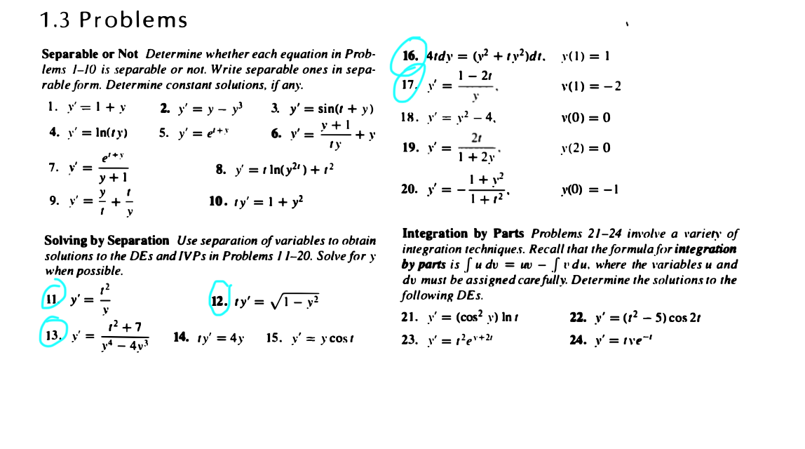 Solved Solving by separation Use separation of variables to | Chegg.com