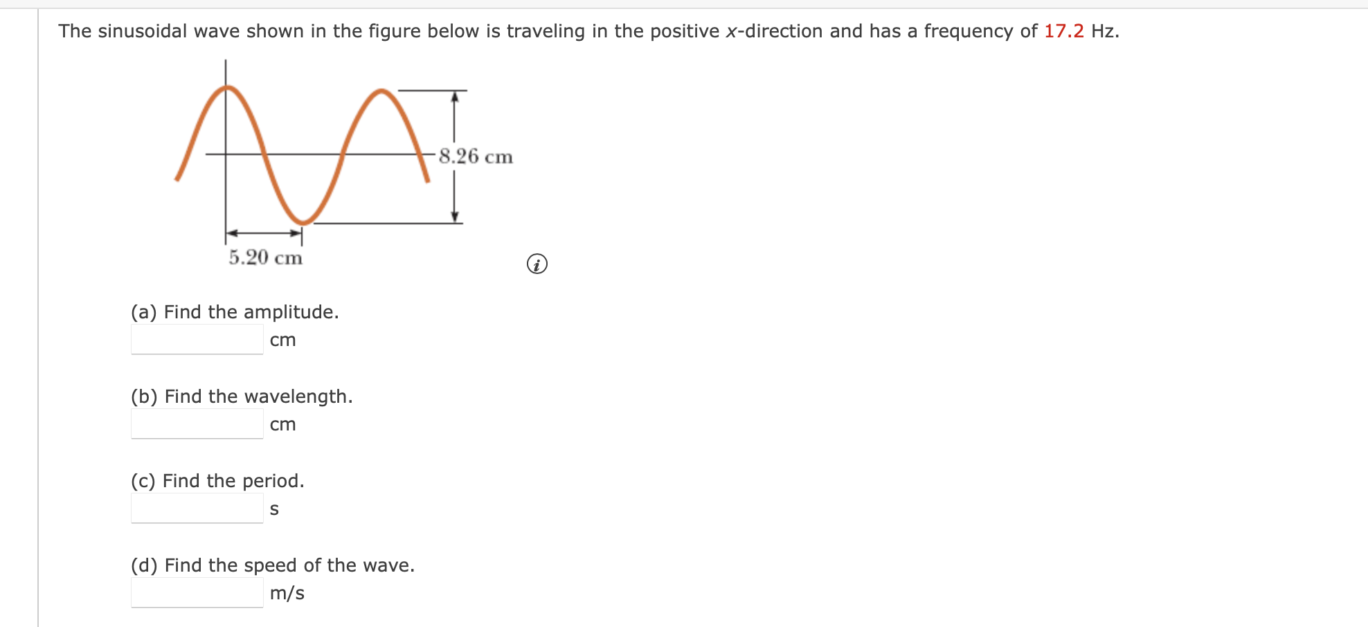 Solved (b) Find the wavelength. cm (c) Find the period. S | Chegg.com Solved (b) Find the wavelength. cm (c) Find the period. S | Chegg.com