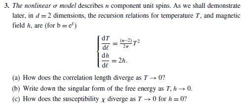 Solved The nonlinear σmodel ﻿describes n ﻿component unit | Chegg.com