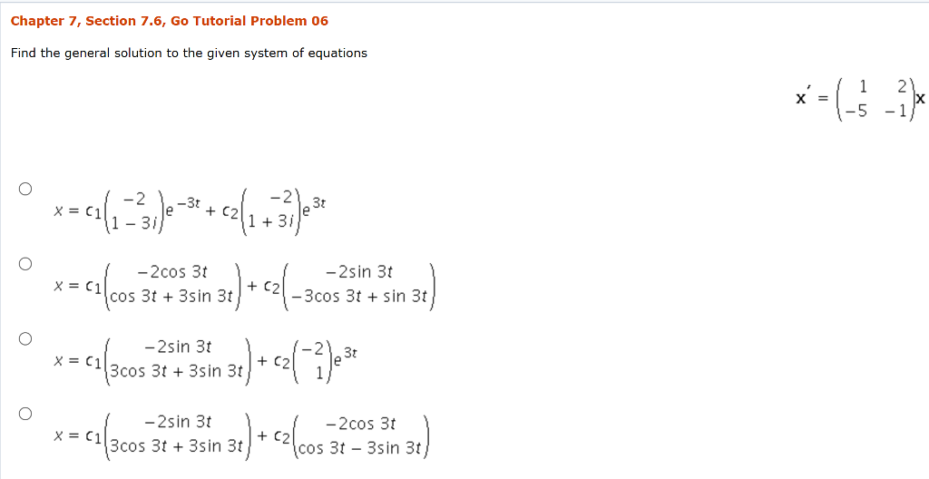 Solved Chapter 7, Section 7.6, Go Tutorial Problem 06 Find | Chegg.com