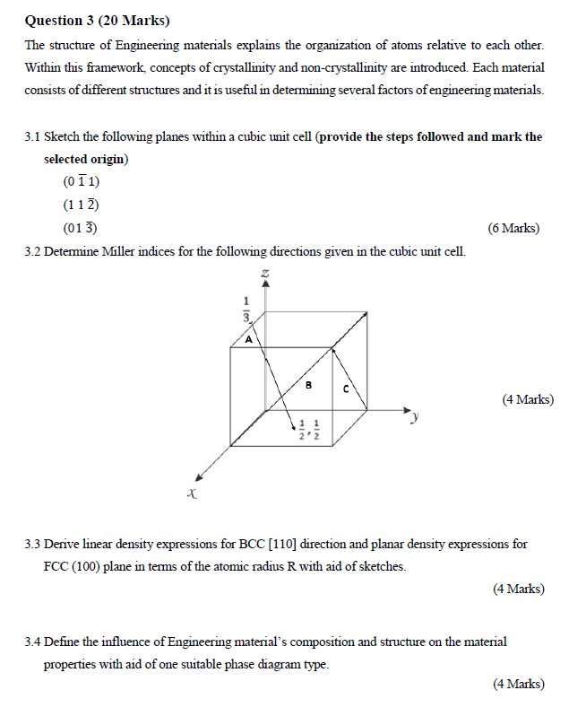 Solved Question 3 (20 Marks) The structure of Engineering | Chegg.com