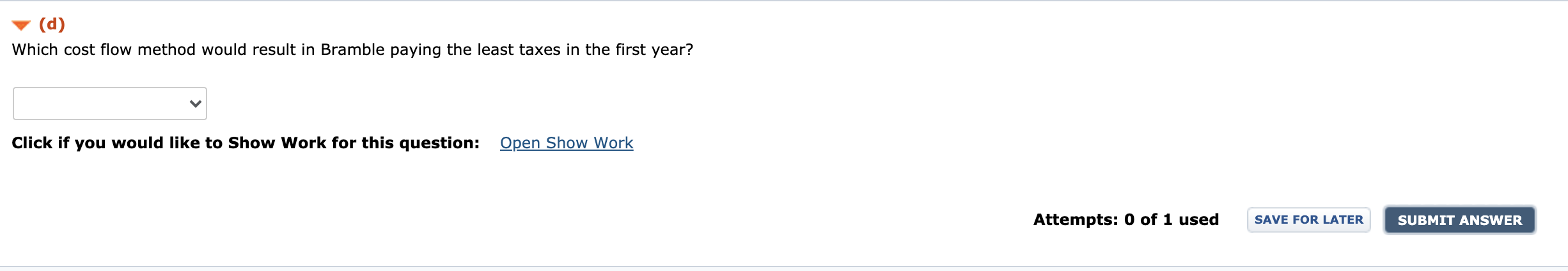 Solved Exercise 6-08 a-d (Part Level Submission) Bramble | Chegg.com
