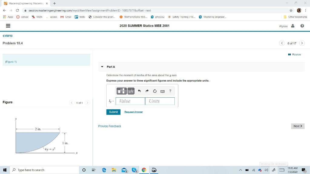 Solved Mastering Engineering Mastering X + * | Chegg.com
