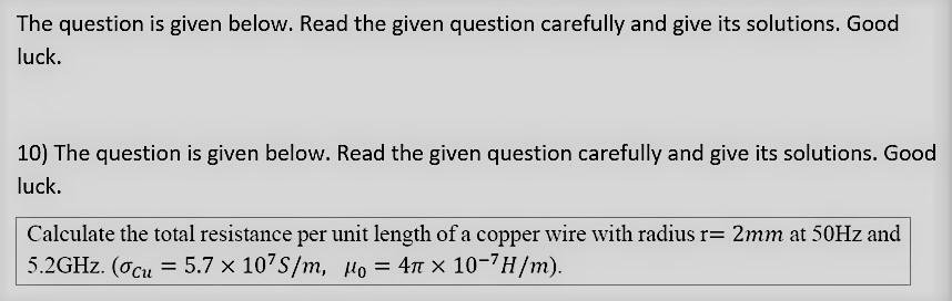 Solved The question is given below. Read the given question | Chegg.com