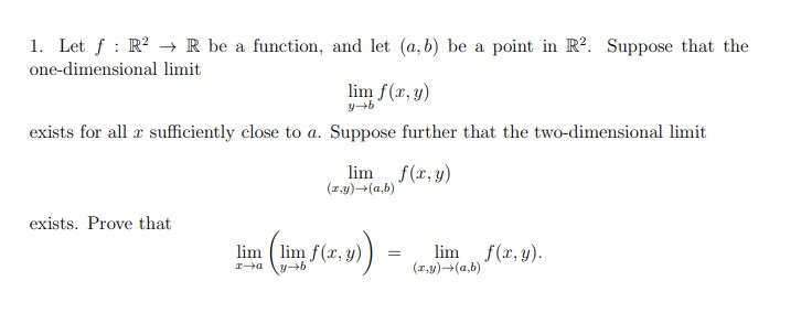 Solved 1. Let f R2 - R be a point in R2. Suppose that the | Chegg.com