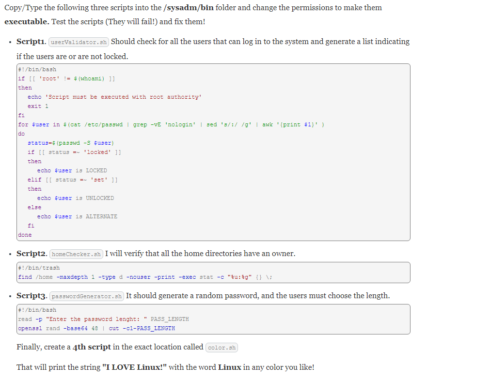 Solved Copy/Type the following three scripts into the | Chegg.com