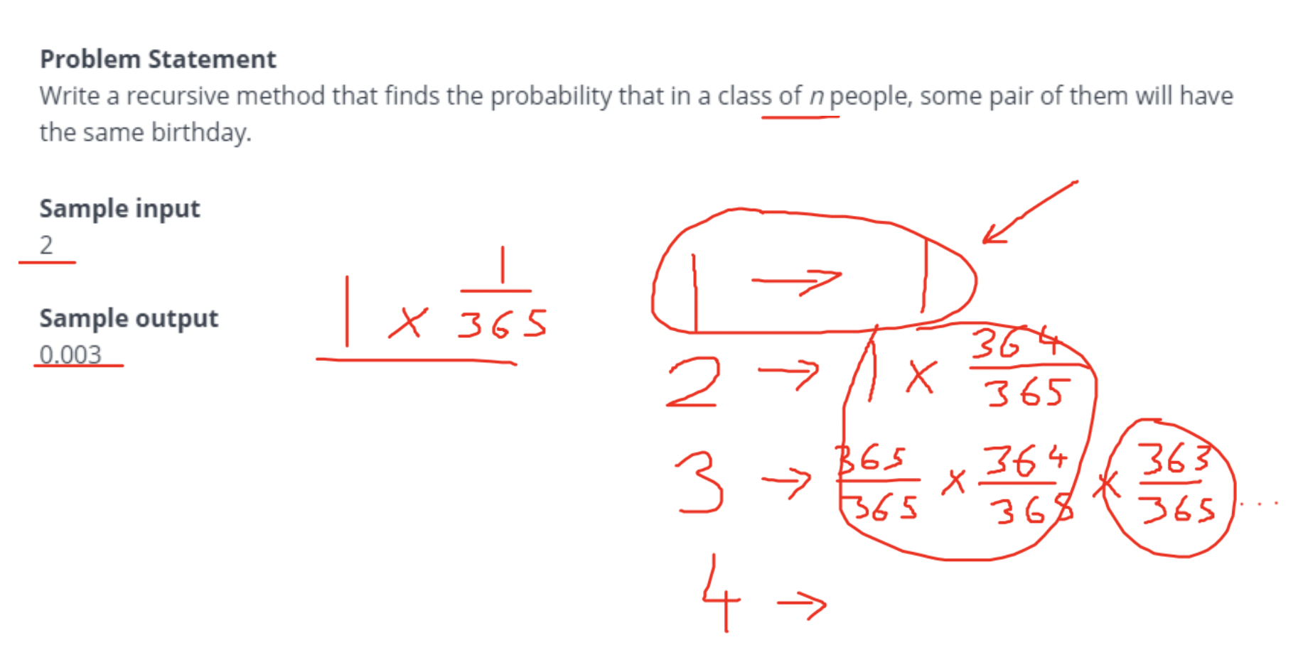 Solved Problem Statement Write a recursive method that finds | Chegg.com