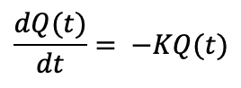 Solved dQ(t) dt = -KQ(t) | Chegg.com