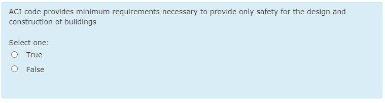 Solved ACI code provides minimum requirements necessary to | Chegg.com