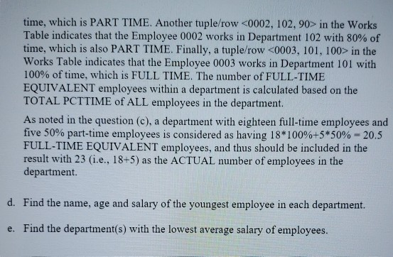 Based on the relational schema below: Emp(eid: | Chegg.com
