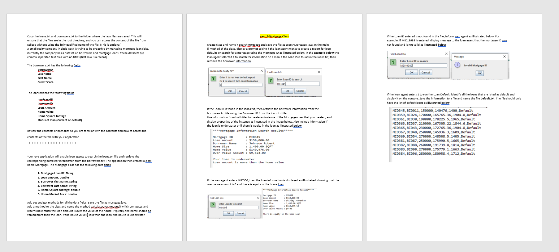 Solved Please help with this code to read to the text file. | Chegg.com
