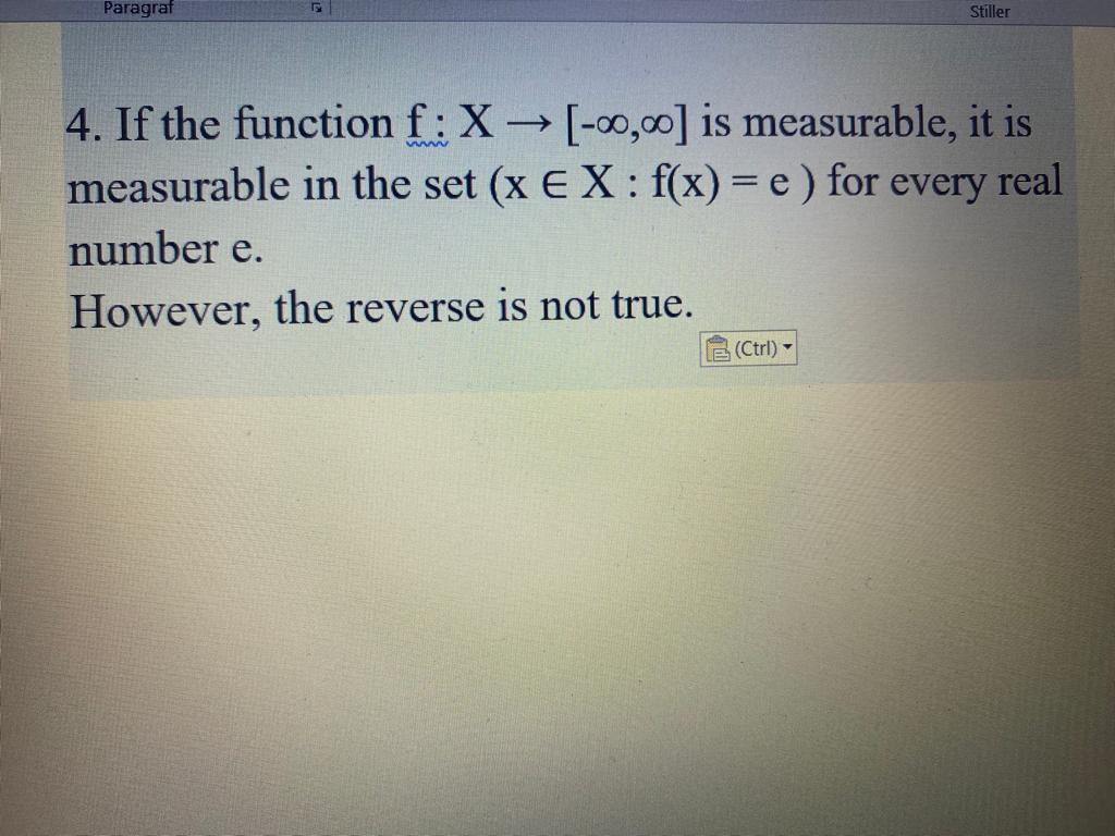 Solved 4 If The Function F X→[−∞ ∞] Is Measurable It Is
