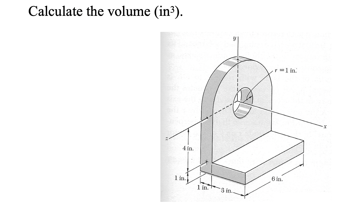 Solved Calculate the area (in2)Calculate the volume (in 3) | Chegg.com