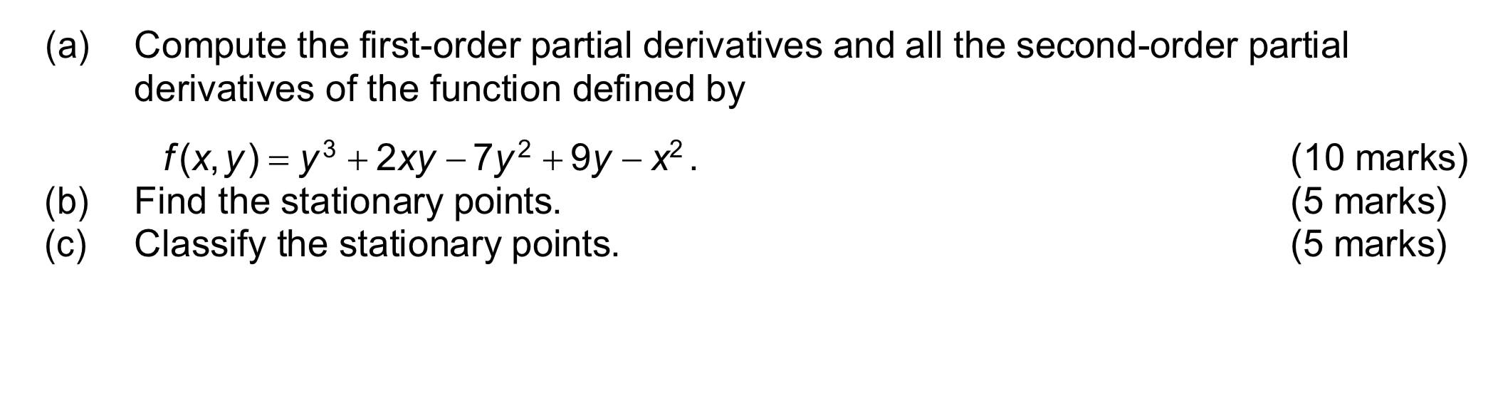 Solved (a) Compute the first-order partial derivatives and | Chegg.com