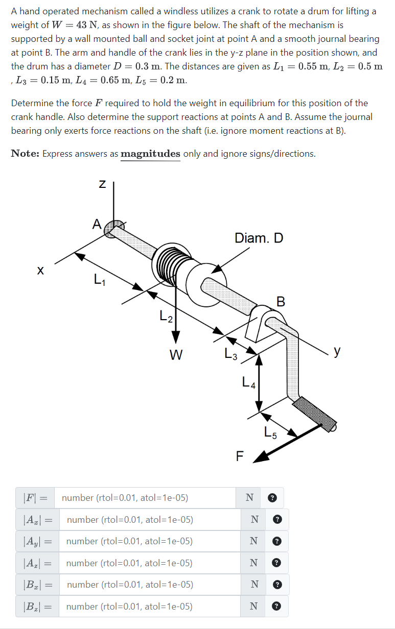 Solved A hand operated mechanism called a windless utilizes | Chegg.com