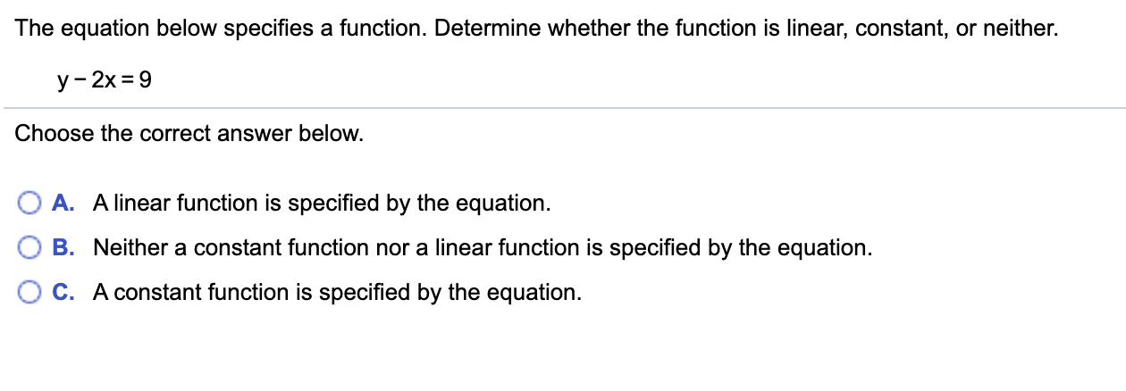 Solved The equation below specifies a function. Determine | Chegg.com