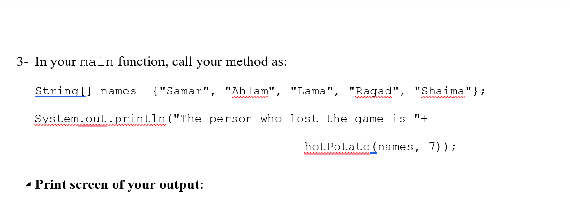 Solved Question 2 (5 points): Simulation of Hot Potato | Chegg.com