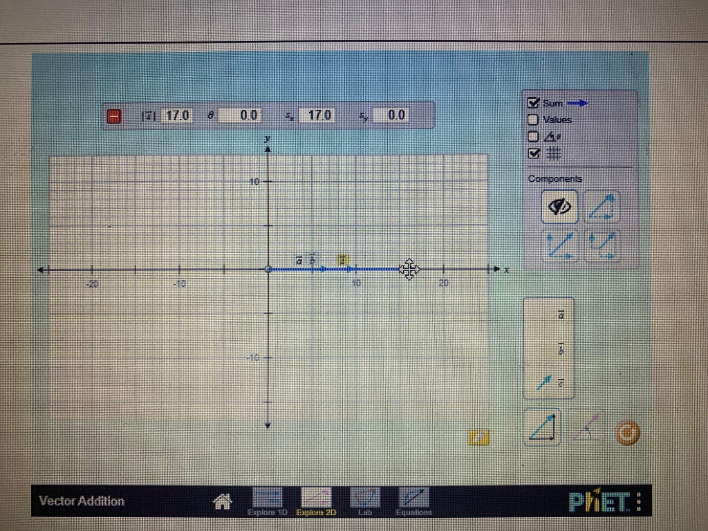 Solved Using PhET Vector Addition Simulator In 2D Chegg Solved Using PhET Vector Addition Simulator In 2D Chegg
