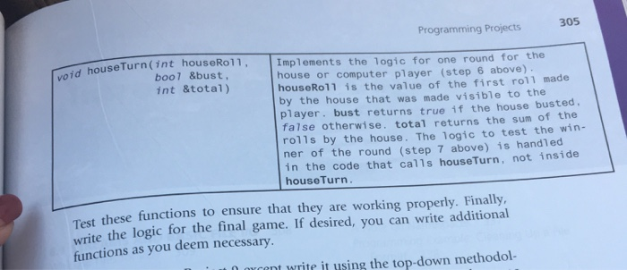 Solved 9. Write a program that plays a simplified dice | Chegg.com