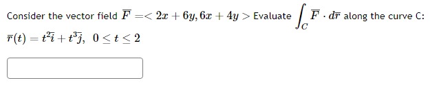 Solved Consider the vector field ?bar (F)= | Chegg.com
