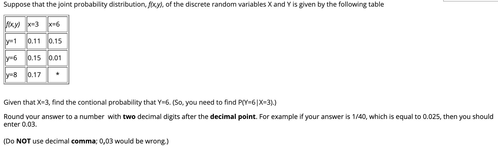Solved Suppose that the joint probability distribution, | Chegg.com