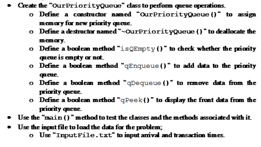 Solved Do Programming Problem 6 from chapter 13 of the | Chegg.com
