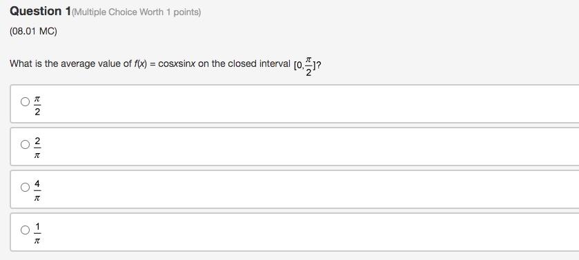 Solved Question 1 Multiple Choice Worth 1 points) (08.01 MC) | Chegg.com