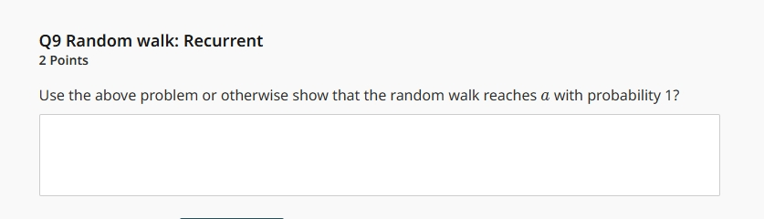 Solved Q9 ﻿Random walk: Recurrent2 ﻿PointsUse the above | Chegg.com