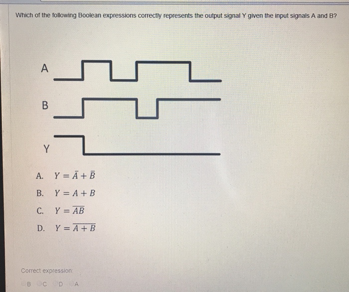 Solved Which of the following Boolean expressions correctly | Chegg.com