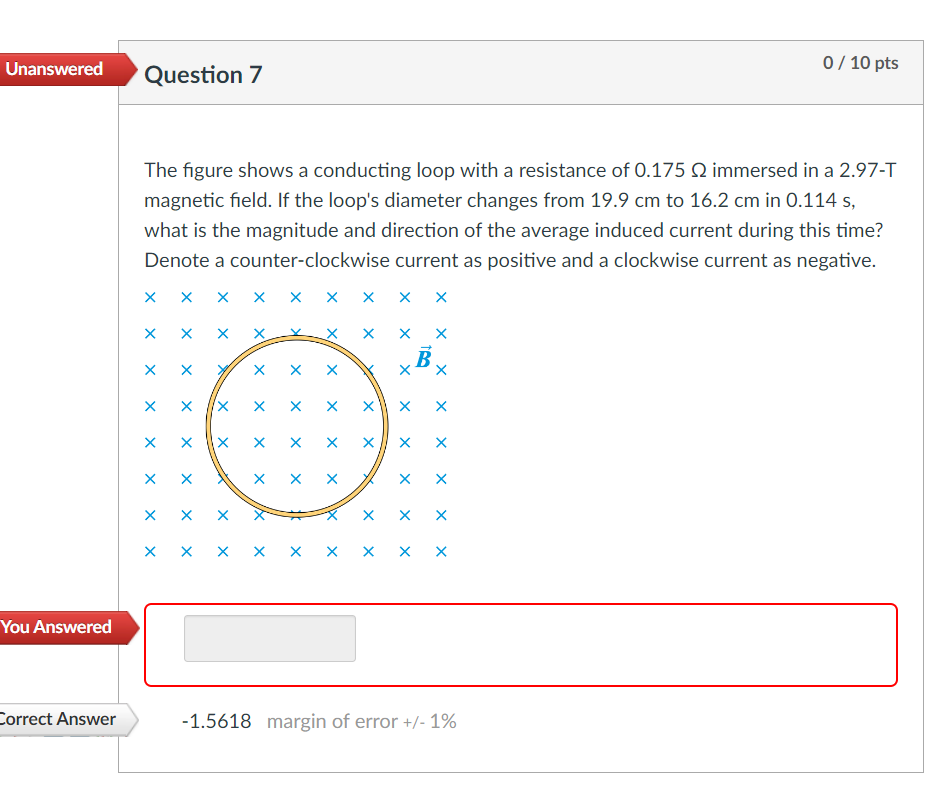 Solved The figure shows a conducting loop with a resistance | Chegg.com