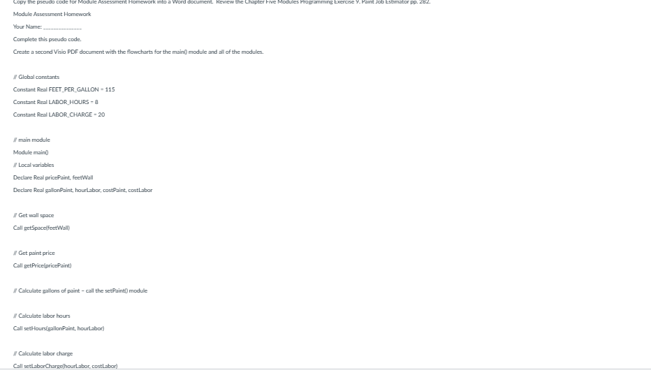 Solved Module Assessment Homework Your Name: Complete this | Chegg.com