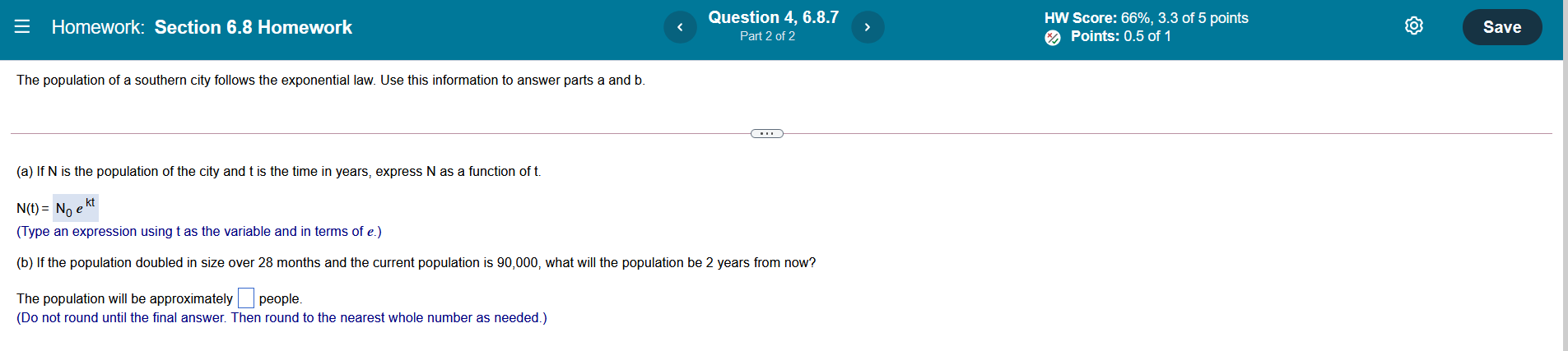 Solved = Homework: Section 6.8 Homework Question 4, 6.8.7 | Chegg.com Solved = Homework: Section 6.8 Homework Question 4, 6.8.7 | Chegg.com