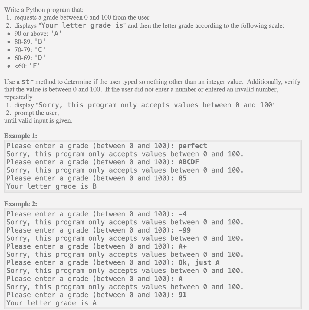 Solved Write A Python Program That 1 Res A Grade Chegg