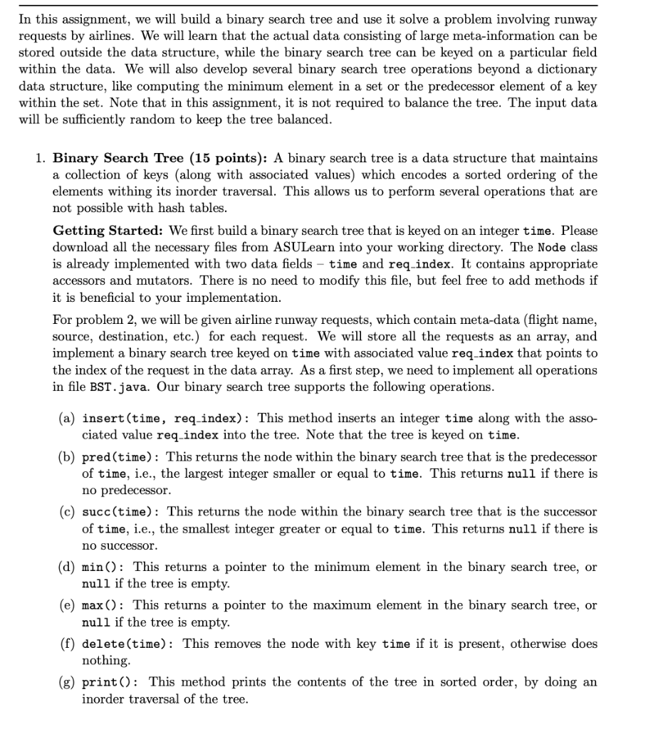 Solved In this assignment, we will build a binary search | Chegg.com