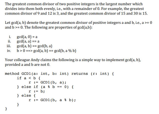 Solved The greatest common divisor of two positive integers | Chegg.com