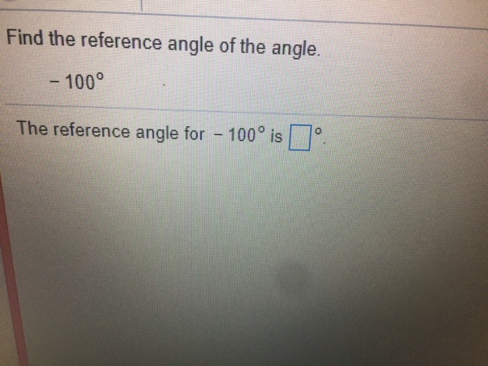 100 Degree Angle