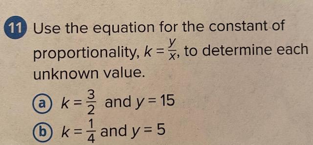 Solved Use the equation for the constant of proportionality, | Chegg.com