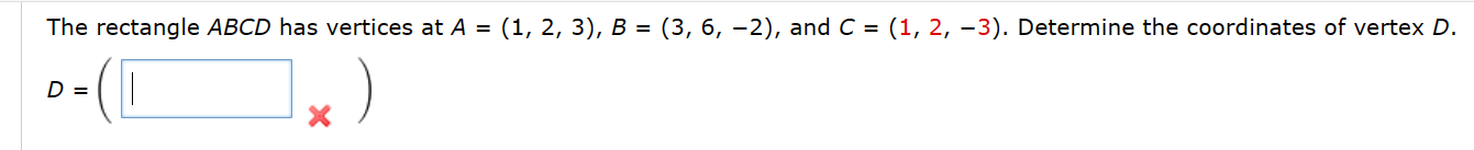 Solved The rectangle ABCD has vertices at | Chegg.com