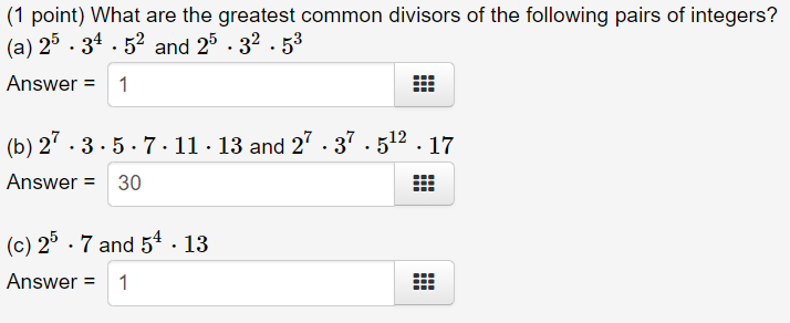 Solved (1 point) Find the least integer n such that f(x) is | Chegg.com