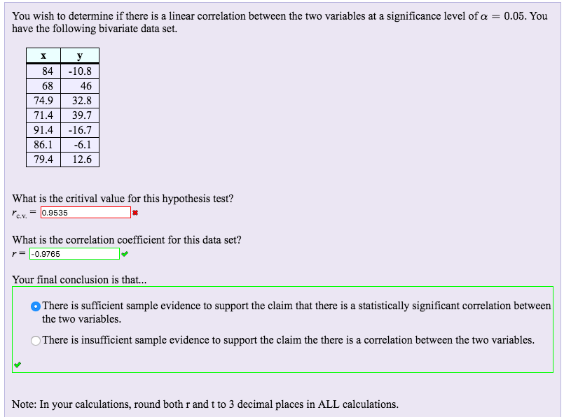 Solved You wish to determine if there is a linear | Chegg.com